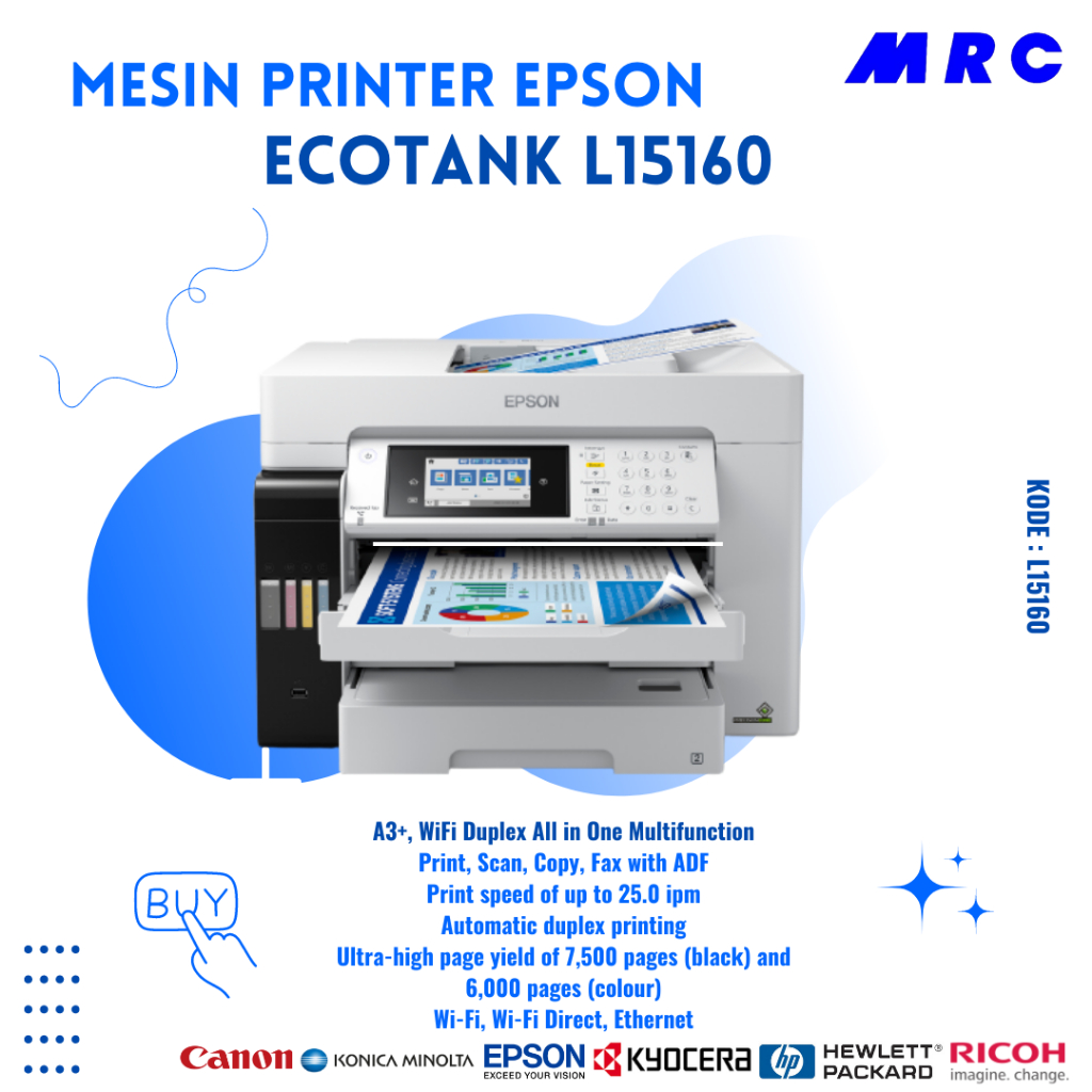 Jual MESIN PRINTER EPSON ECOTANK L15160 COLOUR | Shopee Indonesia