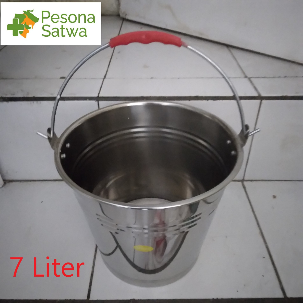Jual Ember Stainless Steel besar 7, 12, 20 liter | Shopee Indonesia