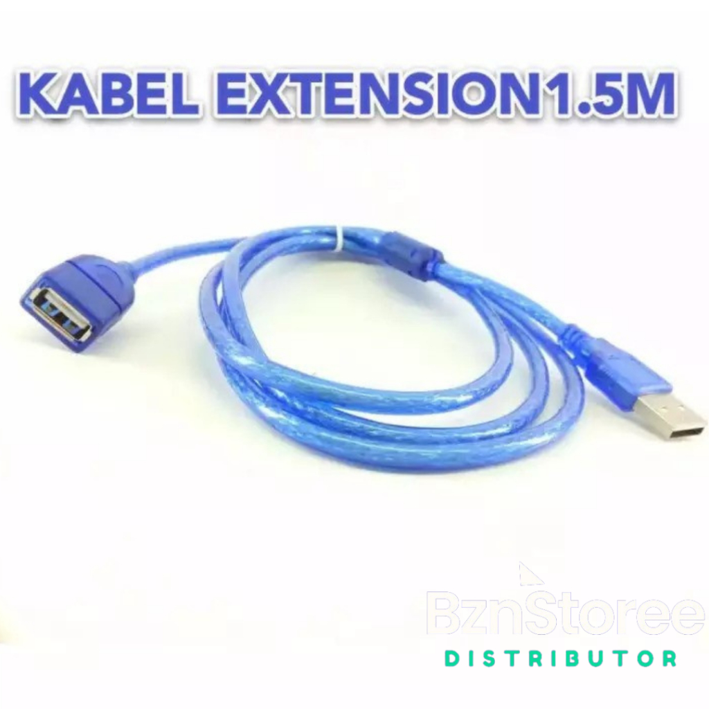 Jual KABEL USB 2.0 TO EXTENSION 1,5M / PERPANJANG USB / KABEL USB 2.0 ...
