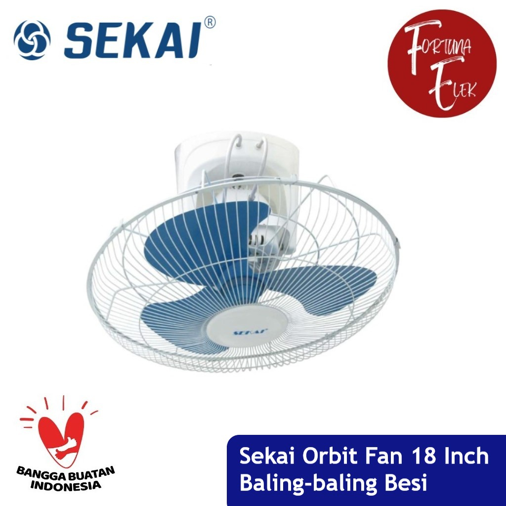 Jual SEKAI Ceiling Orbit Fan Kipas Angin Plafon 18 Inch COF 1861 Baling ...