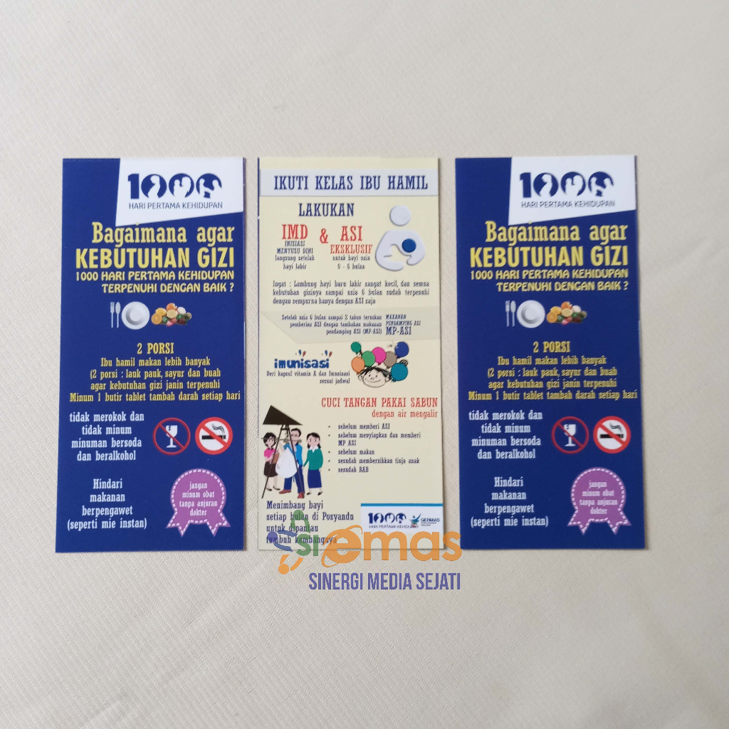 Jual Flyer Promkes 1000 HPK | Mini Leaflet 1000 Hari Pertama Kehidupan ...