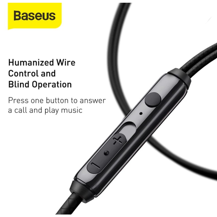 Jual BASEUS Encok 3.5mm Wired Earphone H19 - NGH19 | Shopee Indonesia