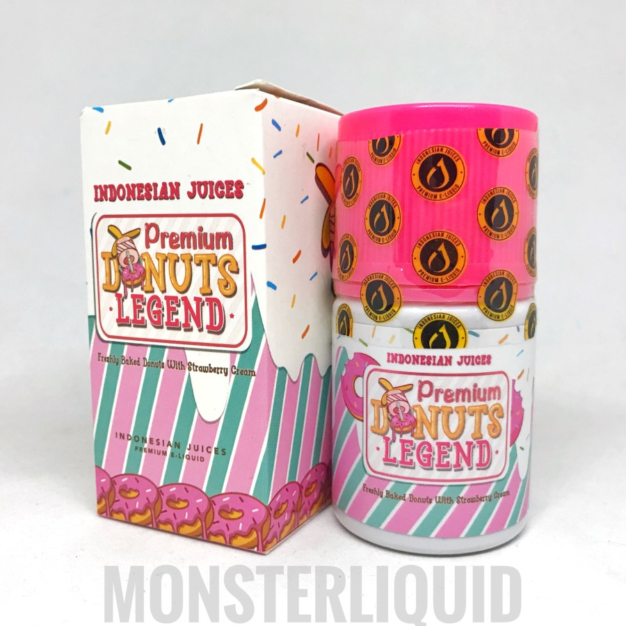 Jual PREMIUM DONUTS LEGEND DONAT STRAWBERRY BY INDO JUICES 3MG 60ML ...