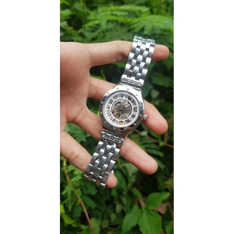 Jual swatch matic irony rosetta bianca | Shopee Indonesia