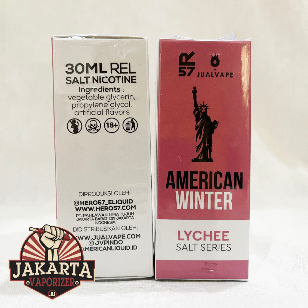 Jual [SALT] AMERICAN WINTER LYCHEE SALTNIC 30ML 24MG BY HERO57 X JVP ...