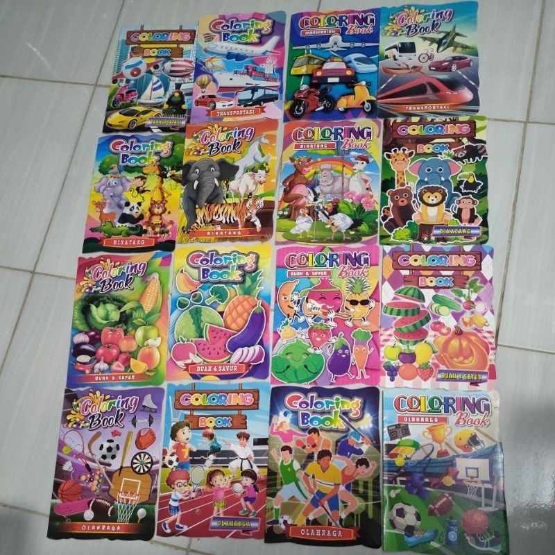 Jual Coloring book / Buku mewarnai | Shopee Indonesia