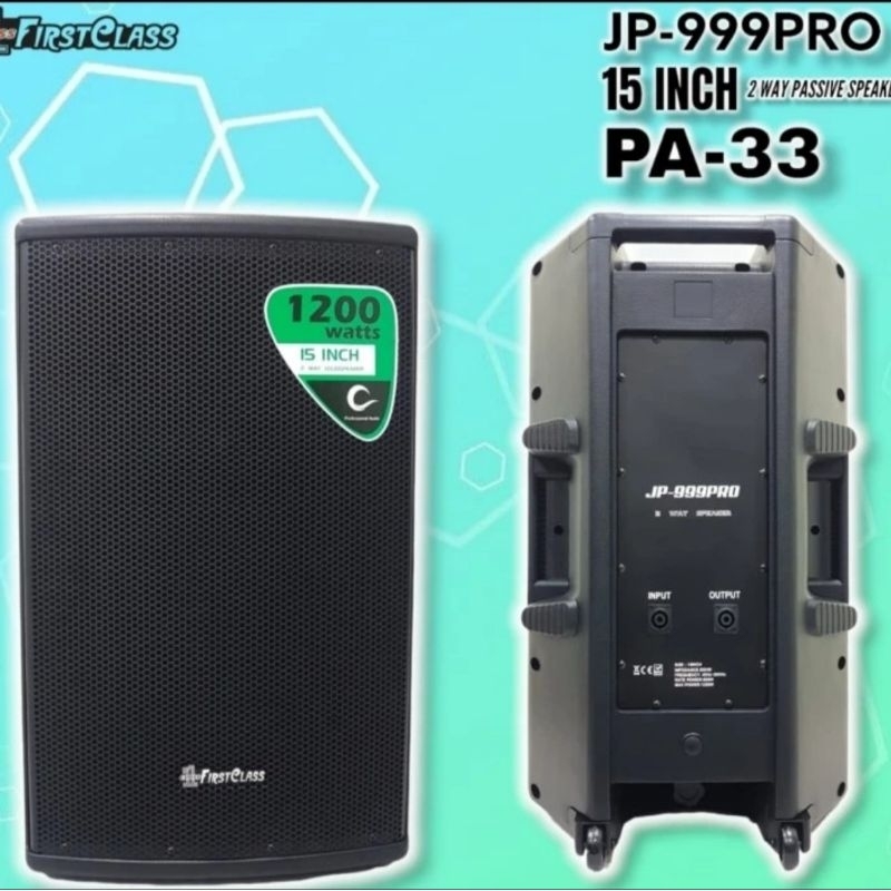 Jual speaker pasif firstclass jp999pro pa33 15 inch 1 Unit 1200watt ...