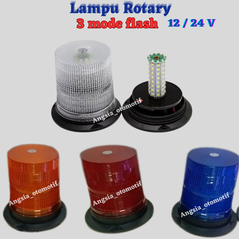Jual Lampu Rotary rotari truk led 3 mode 12/24 volt led rotary 3 mode ...