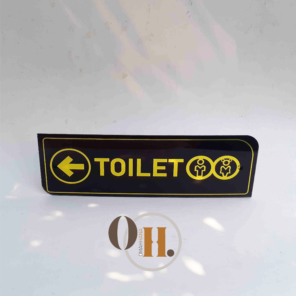 Jual Akrilik Arah Toilet - Akrilik Signage Toilet - Penunjuk Arah ...