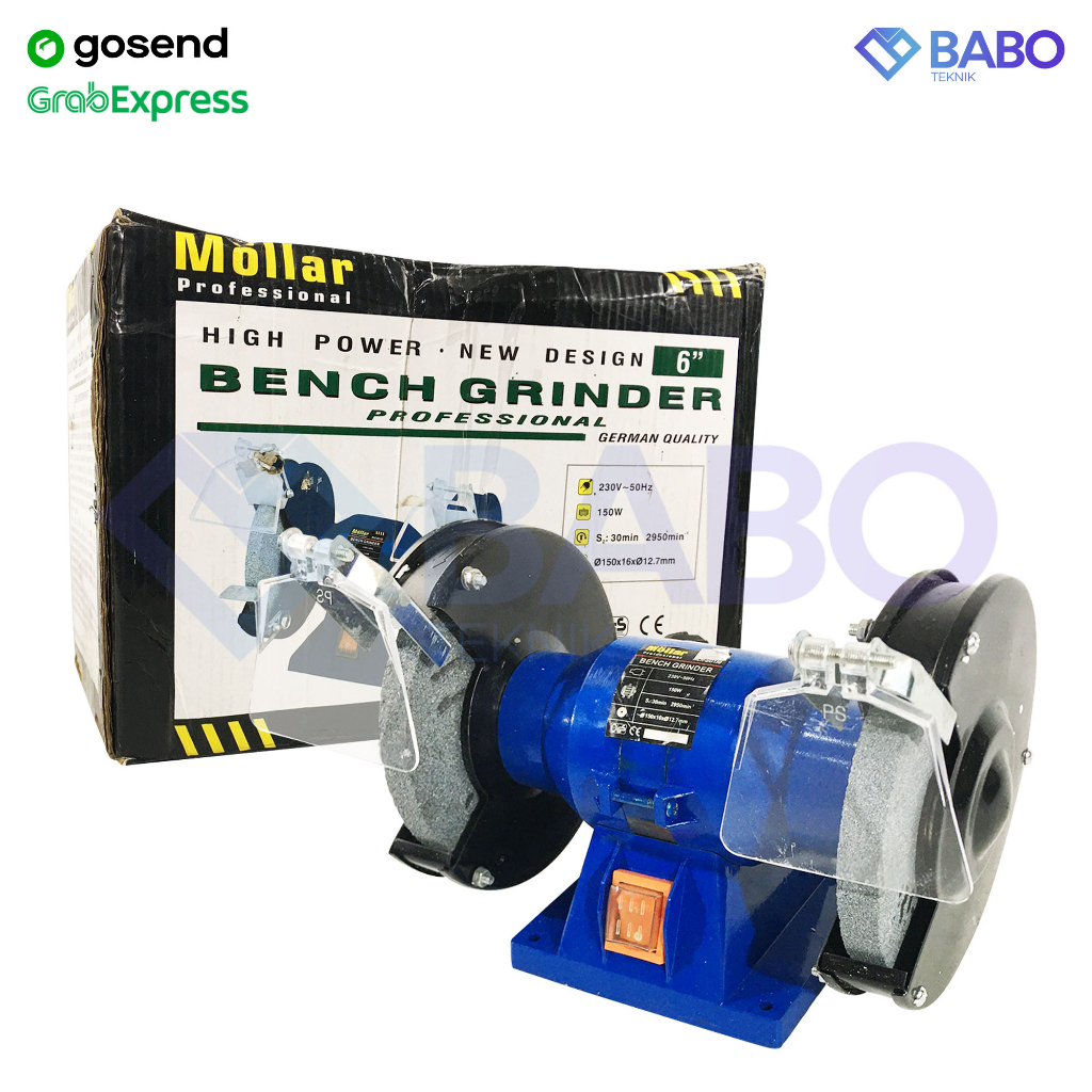 Jual bench grinder mollar / mesin gerinda duduk mollar / bench grinder ...