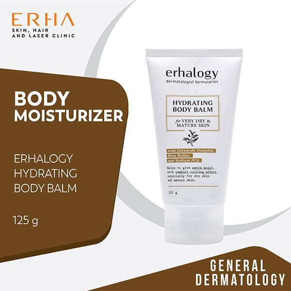 Jual ERHA Hydrating Body Balm 125 gr - Pelembab Kulit Tubuh Kering ...