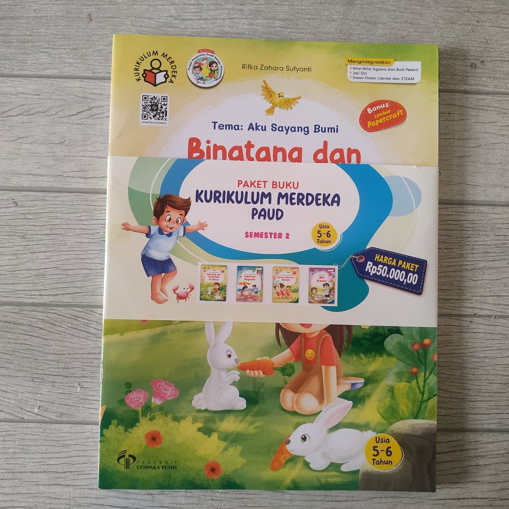 Jual Buku PAUD TK Kurikulum Merdeka (Usia 5-6 Tahun) Semester 2 Lengkap - Cempaka Putih | Shopee ...