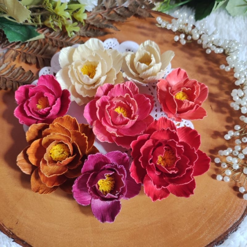 Jual Bunga klobot premium, Rosalia premium corn husk flower | Shopee ...