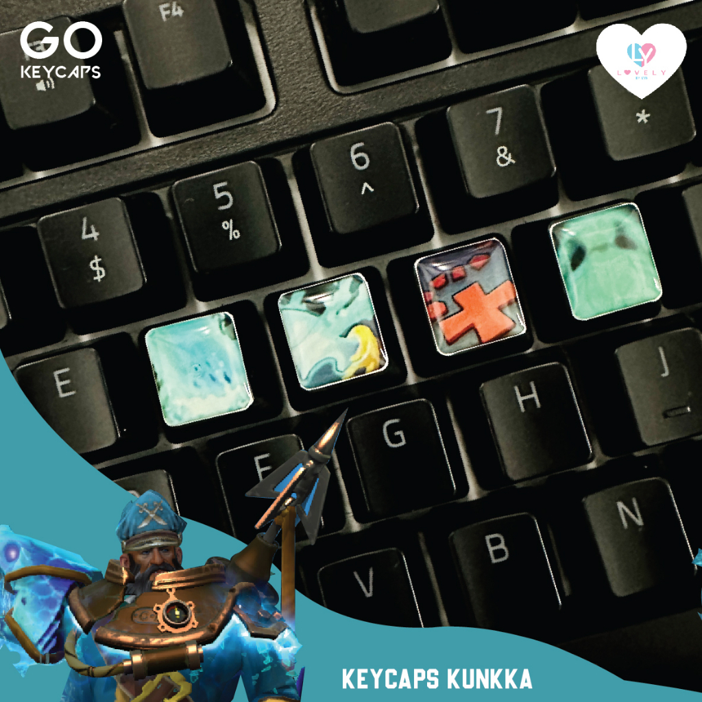 Jual Keycaps PBT Dota 2 Kunkka Ability | GO KEYCAPS | Shopee Indonesia