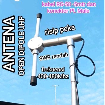 Jual ANTENA OPEN DIPOLE UHF kabel -5mtr | Shopee Indonesia