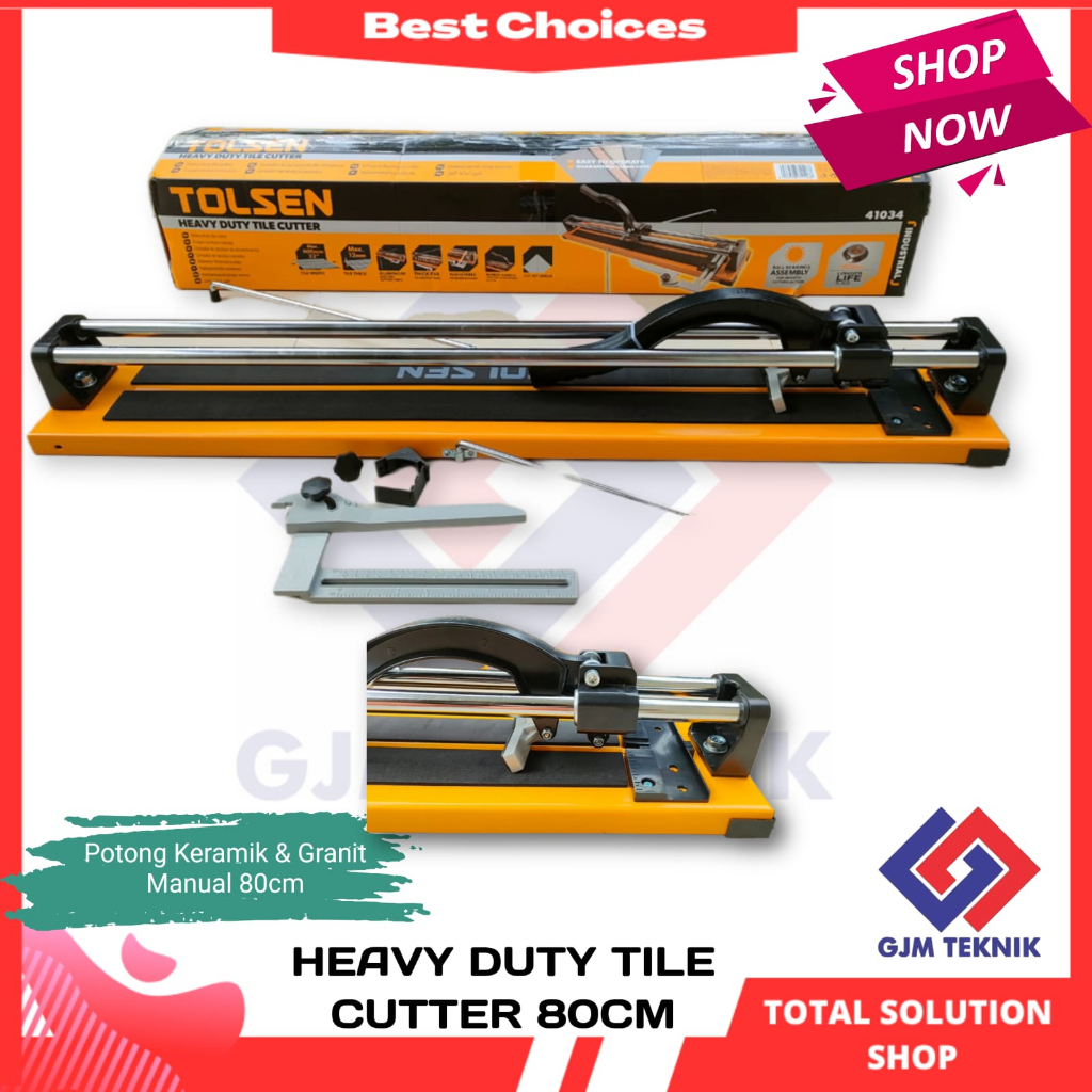 Jual ALAT POTONG KERAMIK GRANIT MANUAL 80CM TOLSEN TILE CUTTER 800MM ...
