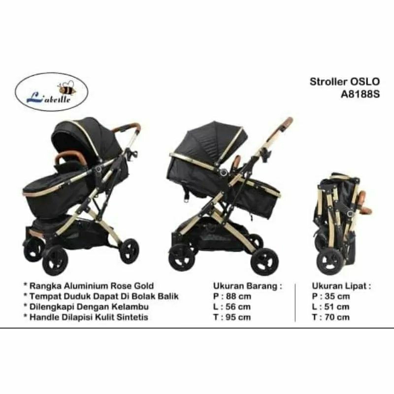 Jual Labeille Stroller Oslo A-8188S - Dorongan Bayi | Shopee Indonesia