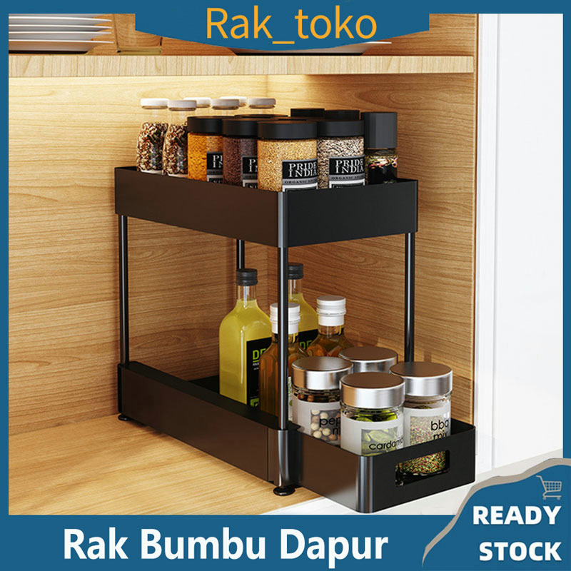 Jual Dapur Rak Kabinet Lemari Geser Keranjang Rak Penyimpanan Laci Rak ...