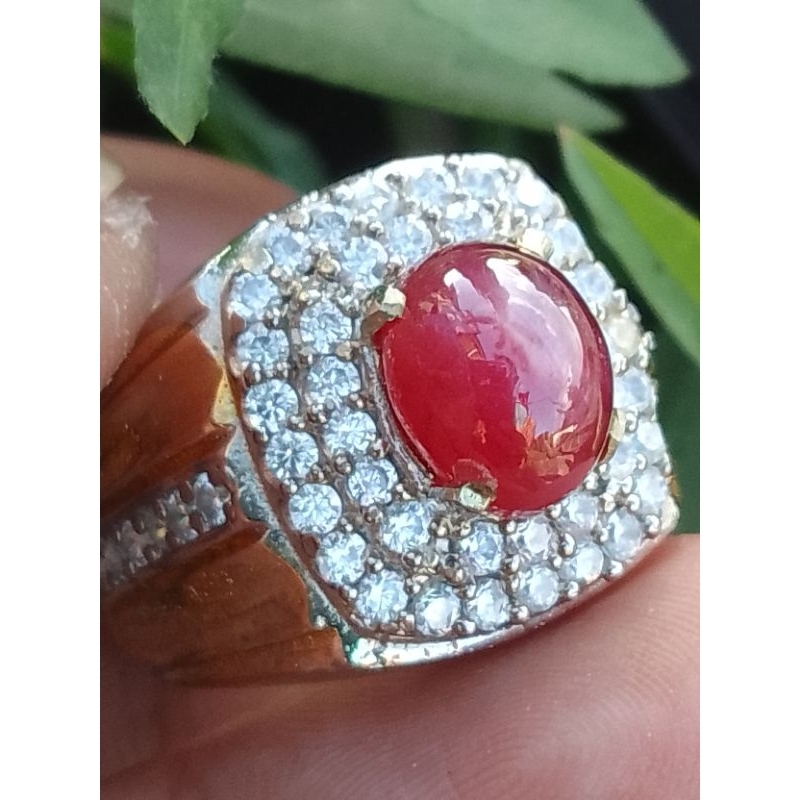 Jual CINCIN BATU PERMATA RUBY STAR 100% ORIGINAL | Shopee Indonesia