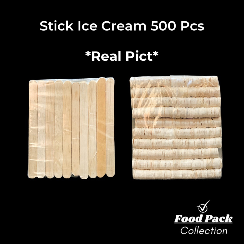 Jual Stik Es Krim Kayu / Stick Ice Cream Isi 500 Pcs | Shopee Indonesia