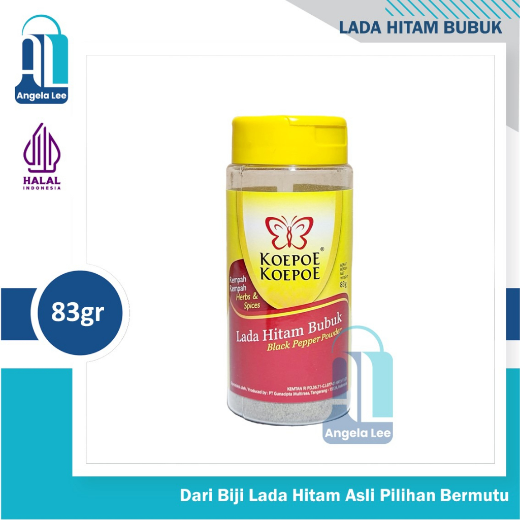 Jual Koepoe Koepoe Lada Hitam Bubuk Black Pepper Powder 83gr Halal ...