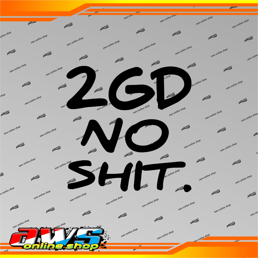 Jual Sticker 2GD No Shit | Shopee Indonesia