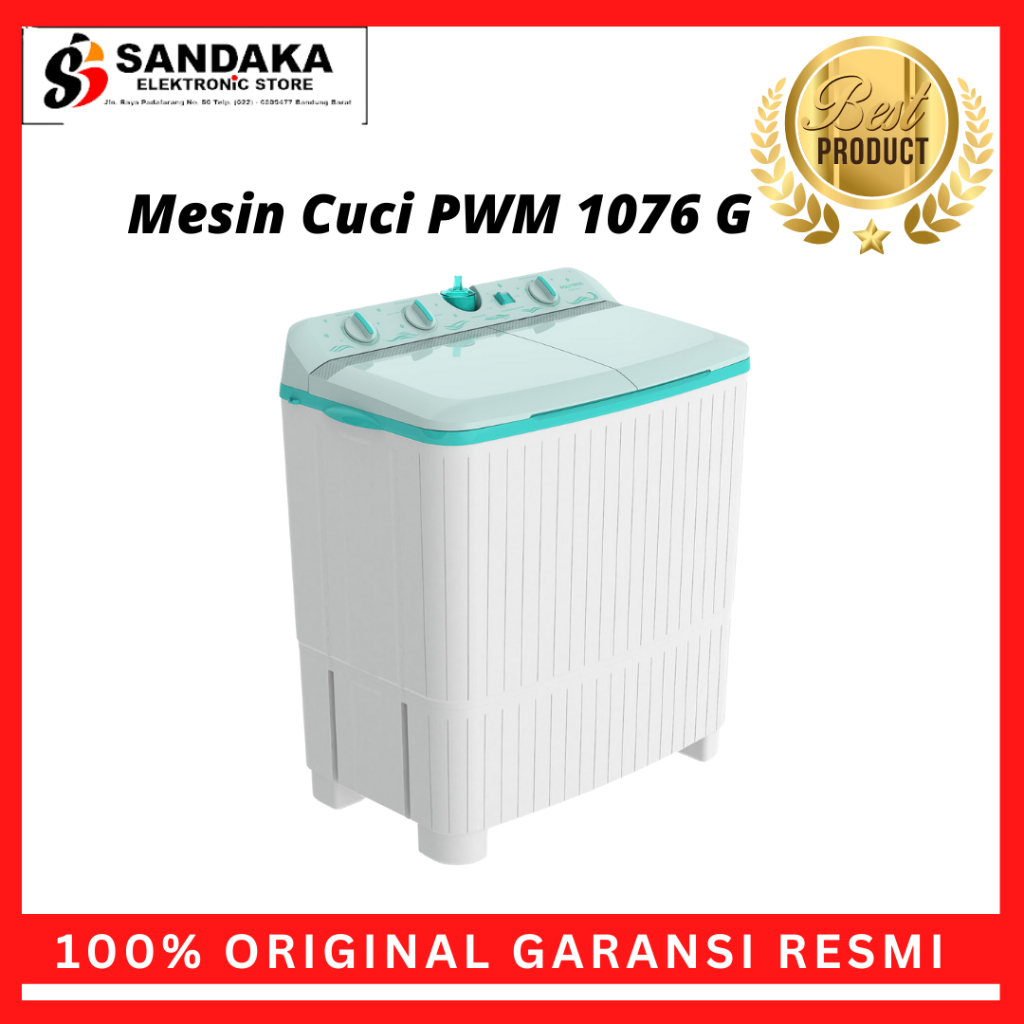 Jual Polytron Mesin Cuci Pwm 1076 G/N 2 Tabung 10 Kg | Shopee Indonesia