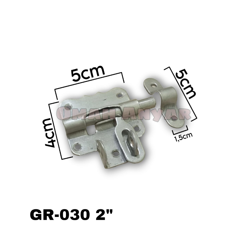 Jual Slot Pintu Grendel Overpal Aluminium Kupu | Shopee Indonesia