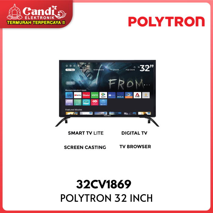 Jual POLYTRON Smart Digital TV 32 Inch 32CV1869 | Shopee Indonesia