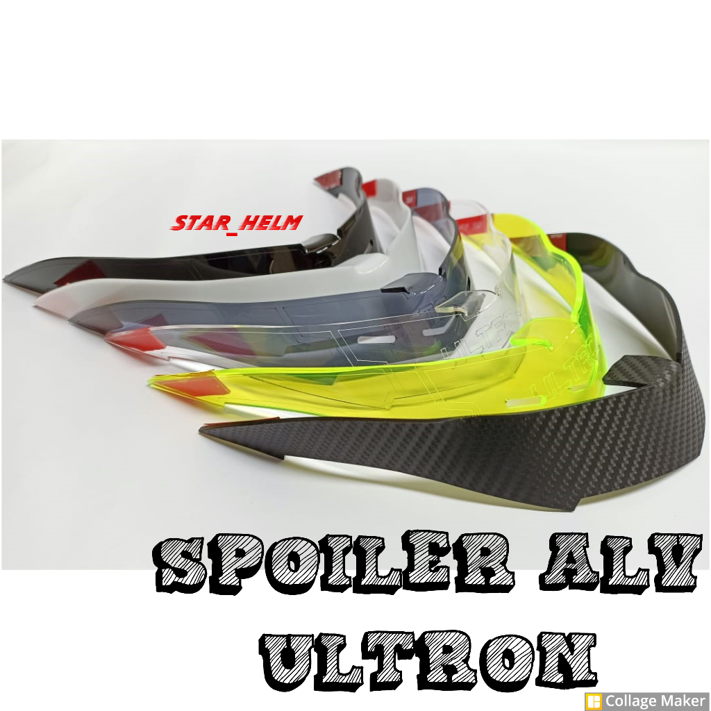 Jual SPOILER HELM ALV ULTRON ALL SERIES | SPOILER HELM NFJ ULTRON ALL ...