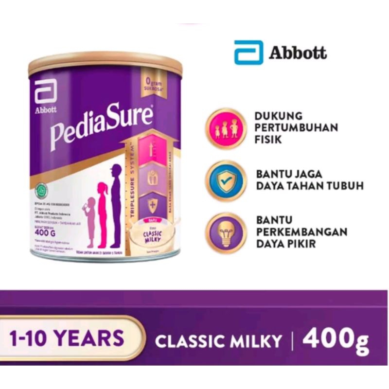 Jual PEDIASURE TRIPLESURE VANILA 400gr SUSU FORMULA PERTUMBUHAN | Shopee Indonesia