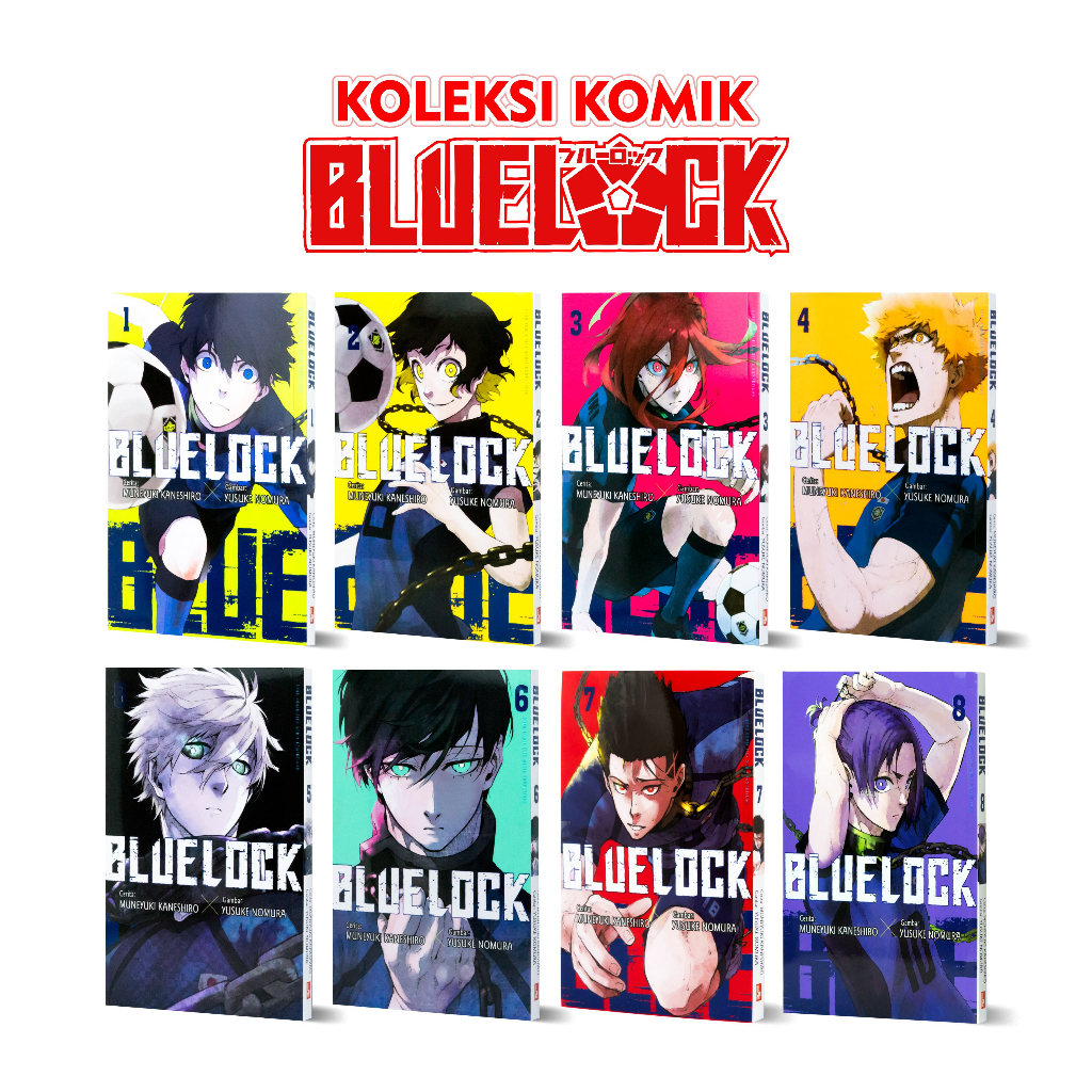 Jual Buku Komik Blue Lock Seri 01 02 03 04 05 06 07 08 - By Muneyuki ...