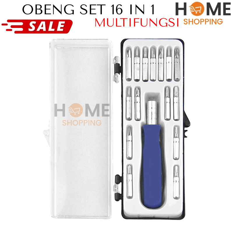 Jual [HS] OBENG SET MINI 16 IN 1 / MINI TOOL KIT SCREW DRIVER / OBENG ...