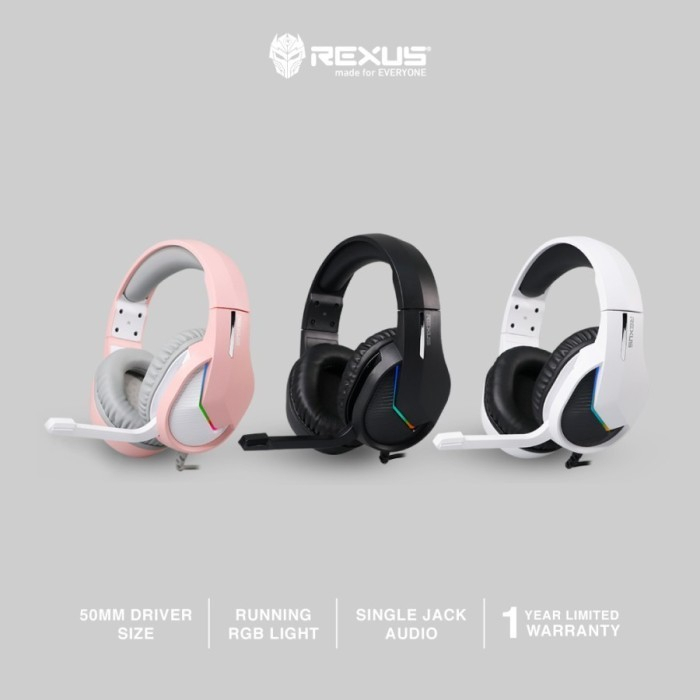 Jual Rexus Vonix F80 RGB - F-80 F 80 Multi-platfrom Gaming Headset ...