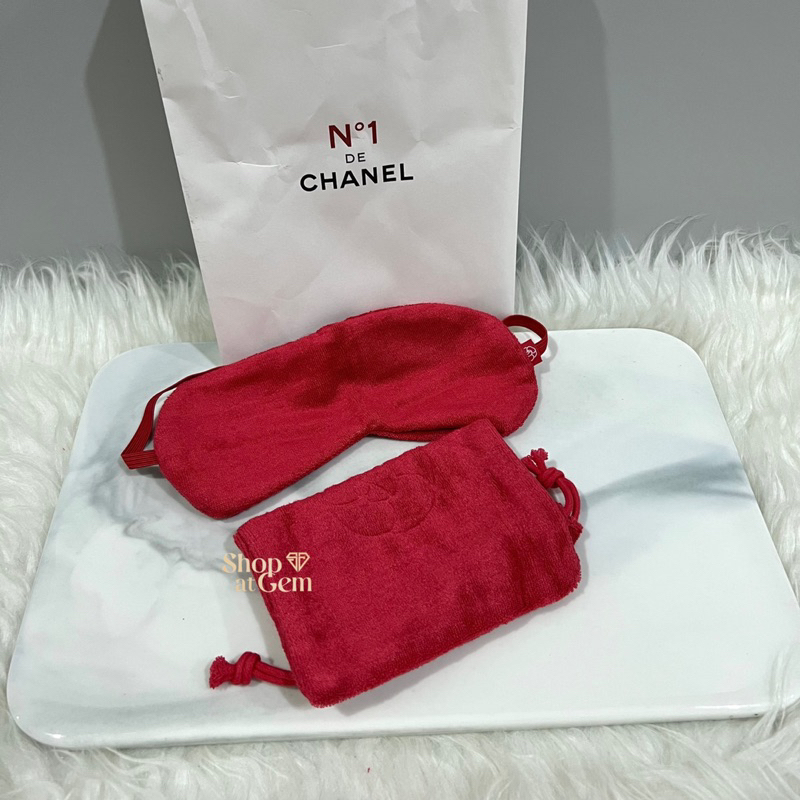 Jual Chanel No 1 Eye Sleeping Mask with Pouch Set (N1 de Chanel ...