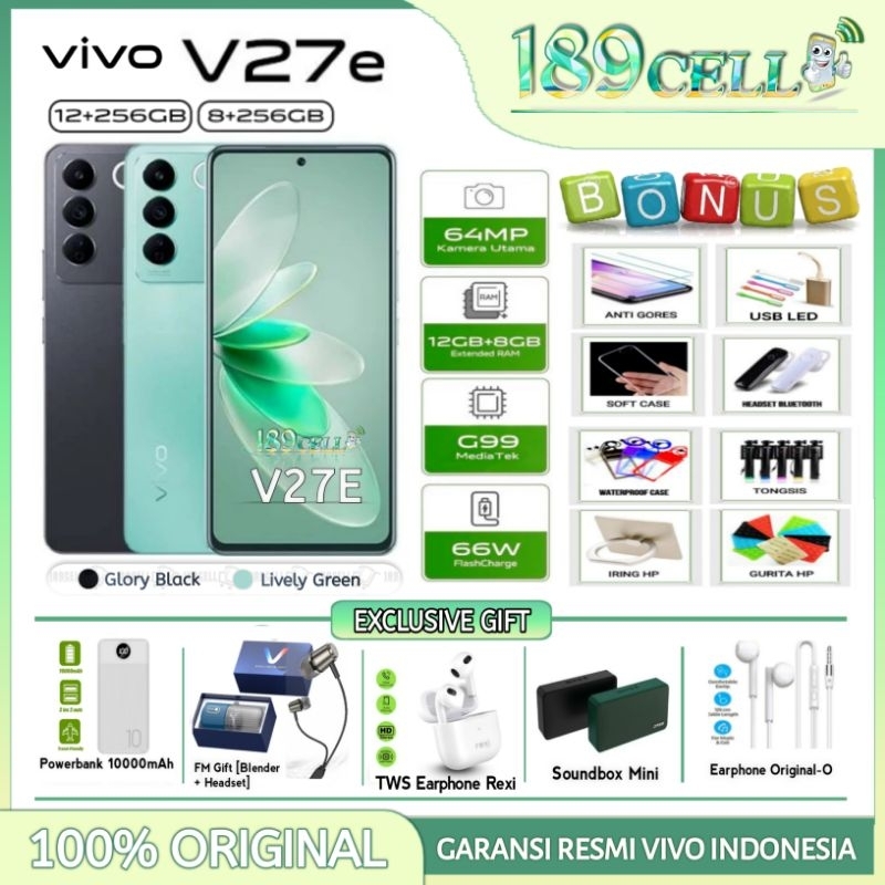 Jual VIVO V27E 12/256 - VIVO V27E 8/256 | VIVO V27 E V 27E | Y36 4G 8/ ...