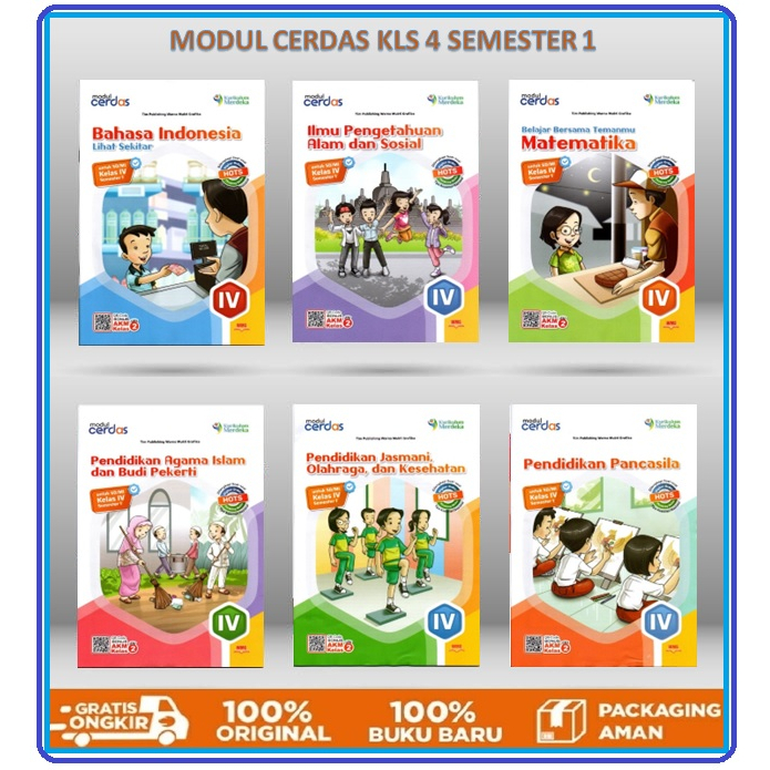 Jual Modul Cerdas Kurikulum Merdeka SD / MI Kelas 4 Semester 1 - Warna Mukti Grafika | Shopee ...
