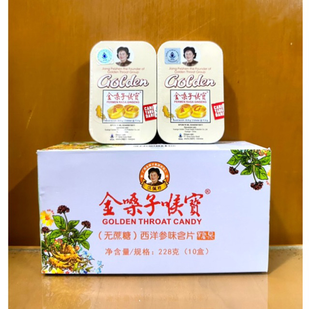 Jual Golden Throat Candy Rasa Ginseng - Permen Pelega Tenggorokan ...