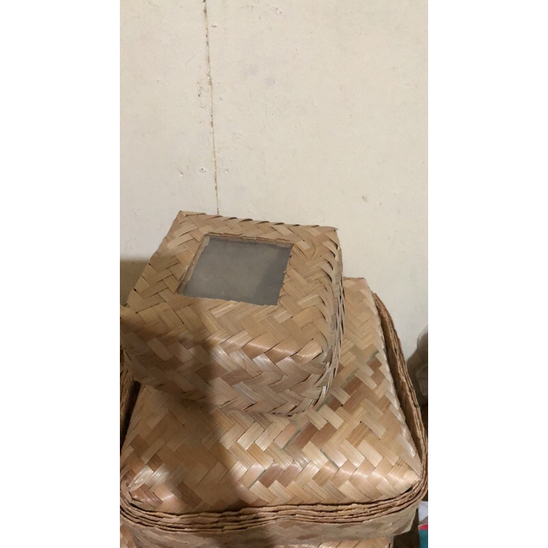 Jual Besek bambu mika natural 15cm | Shopee Indonesia