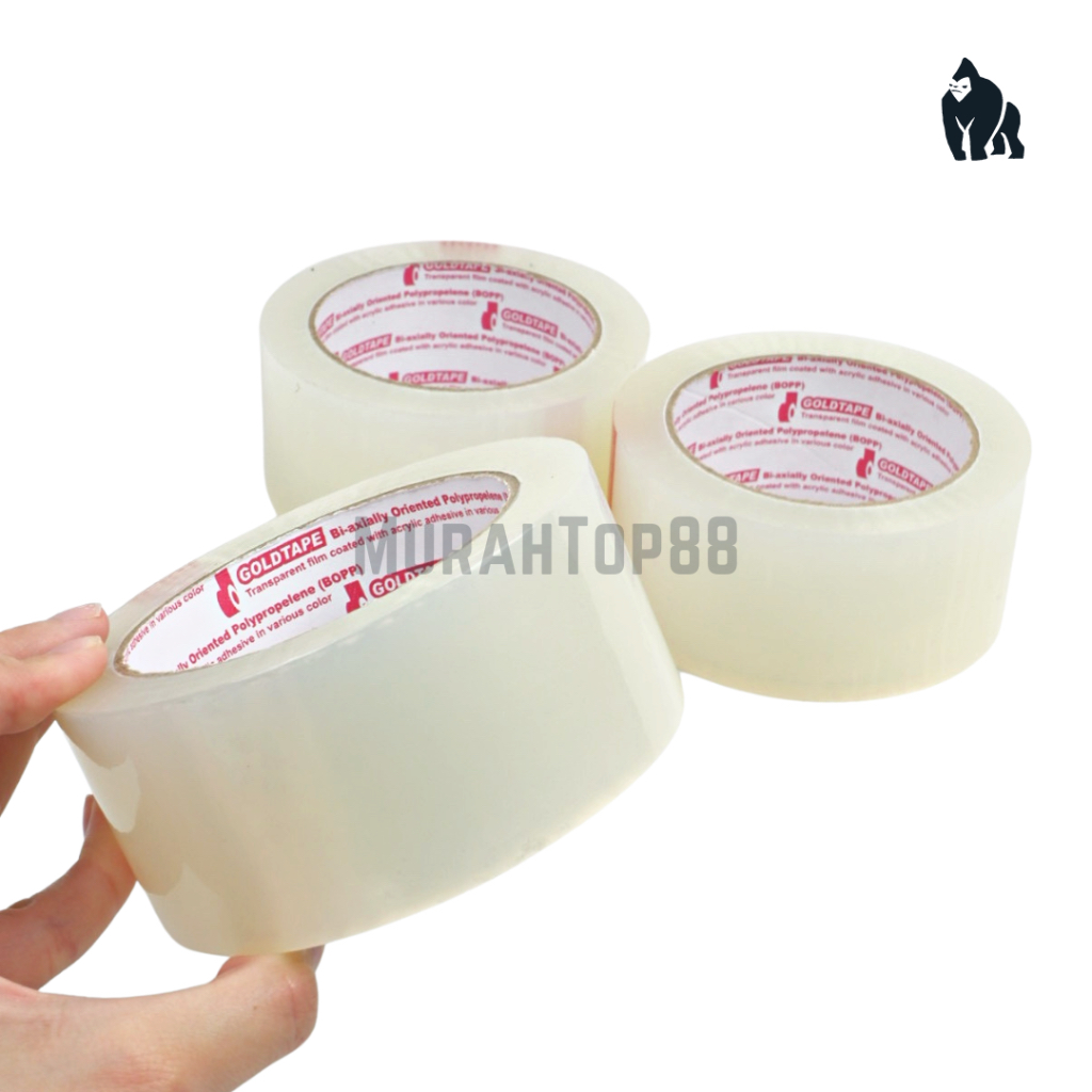 Jual Lakban Goldtape Bening 2 Inch / Plakban OPP Gold Tape Core Merah [48 MM x 90 YARD] | Shopee ...