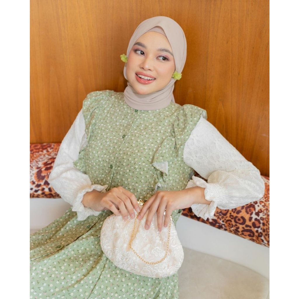Jual Haidee & Orlin - Haura Dress (Pilih Pattern) | Shopee Indonesia