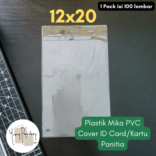 Jual Kantong Plastik Mika Cover Nametag Panitia / ID CARD Uk. 12 x 20 ...
