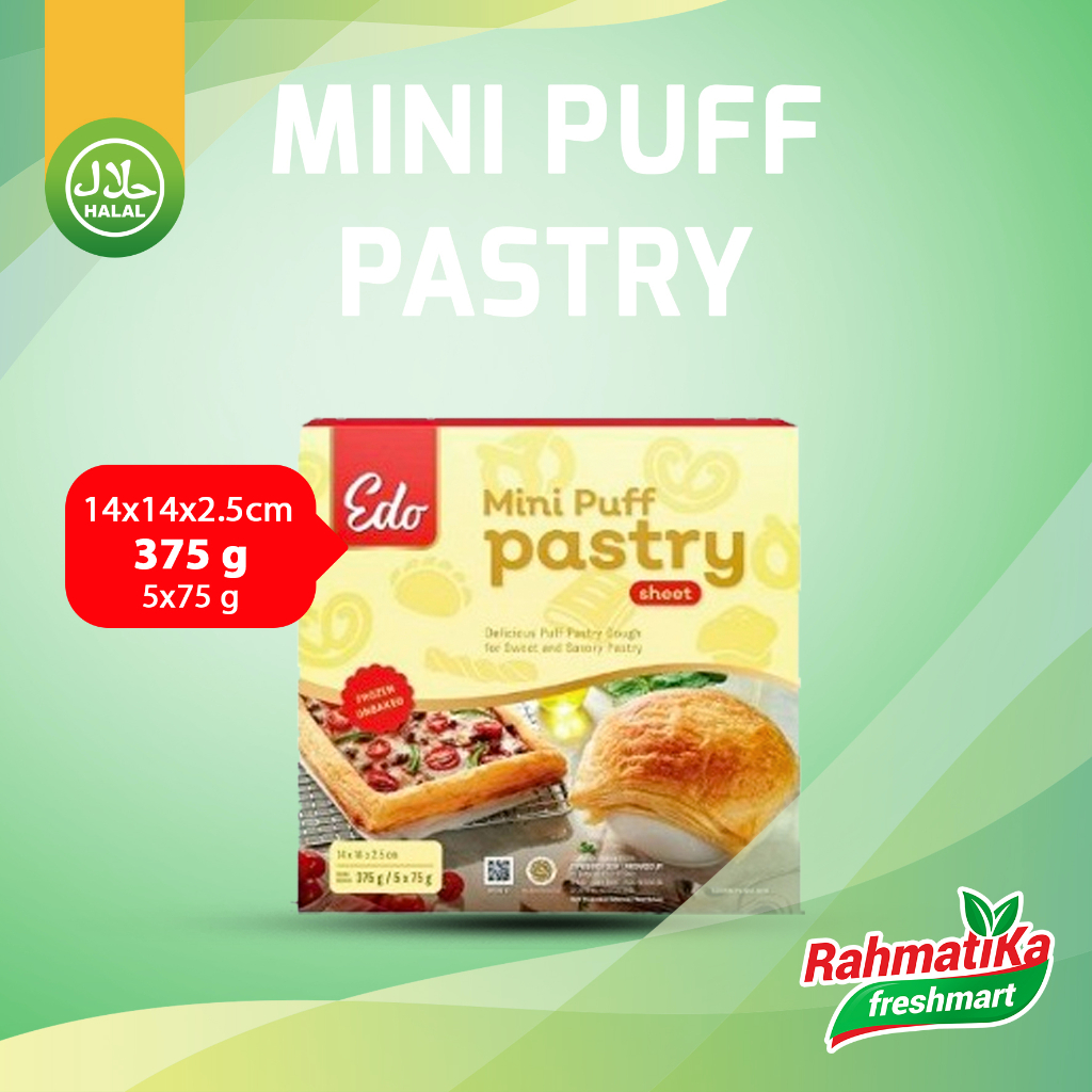 Jual Edo Mini Puff Pastry 375 gram (5x75g) | Shopee Indonesia
