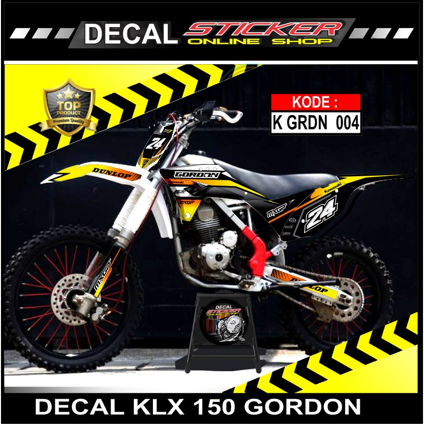 Jual DECAL MOTOR KLX GORDONS NEW CONSEP | Shopee Indonesia