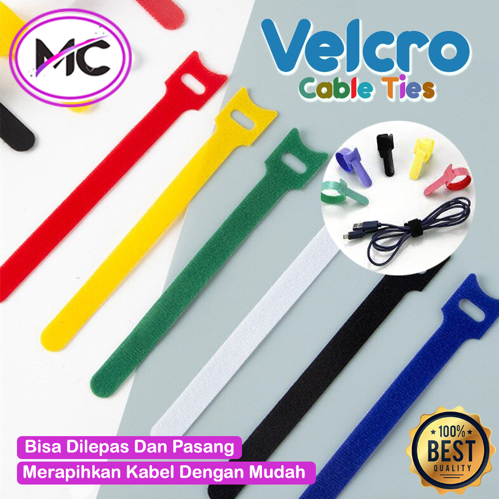 Jual Pengikat Kabel Velcro Strap Kabel Kabel Tis Velcro Cable Pengikat ...