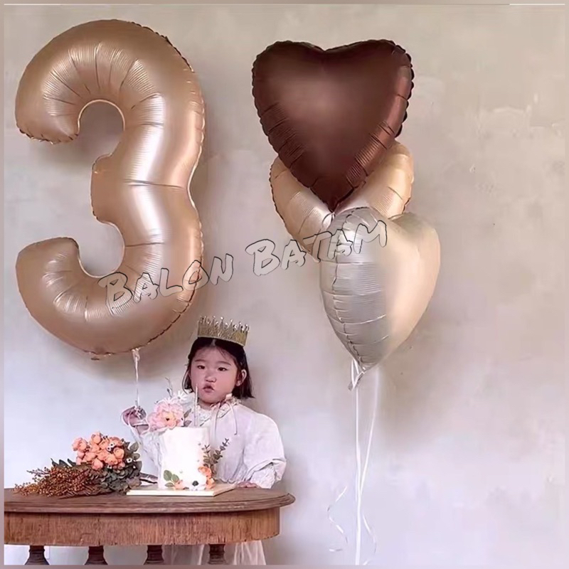 Jual Paket balon angka 80cm dan balon love | Shopee Indonesia