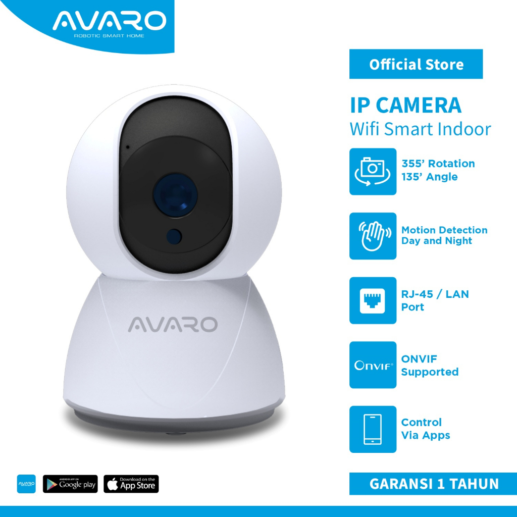 Jual AVARO Smart CCTV WIFI IP Camera CCTV Indoor 2MP PTZ LAN | Shopee Indonesia