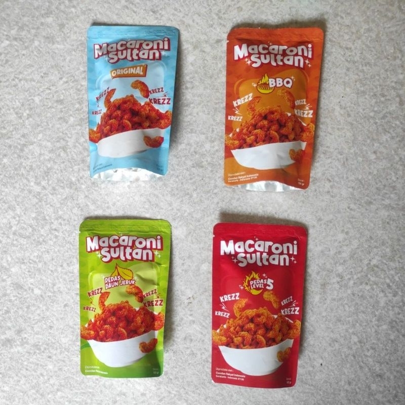 Jual Snack / Jajanan Macaroni Sultan Rasa Original, BBQ, Pedas Daun ... Jual Snack / Jajanan Macaroni Sultan Rasa Original, BBQ, Pedas Daun ...