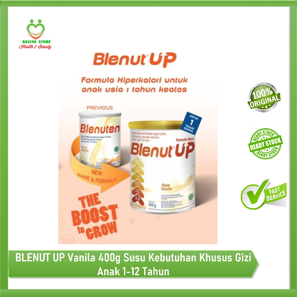 Jual BLENUT UP MEDIS VANILA 400 GR/Blenut UP /Blenuten Medis/ Susu ...
