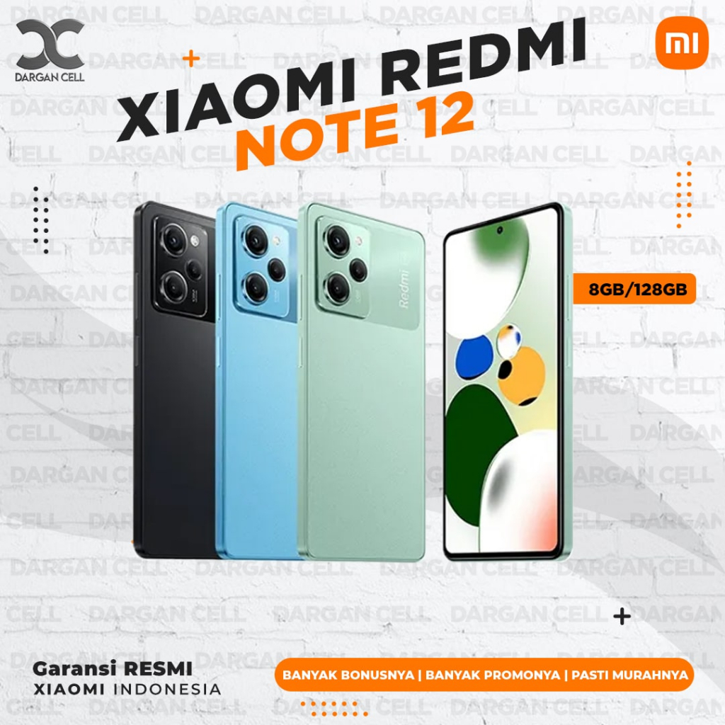 Jual XIAOMI REDMI NOTE 12 4/128GB 6/128GB 8/128GB 8/256GB GARANSI RESMI 1 TAHUN | Shopee Indonesia